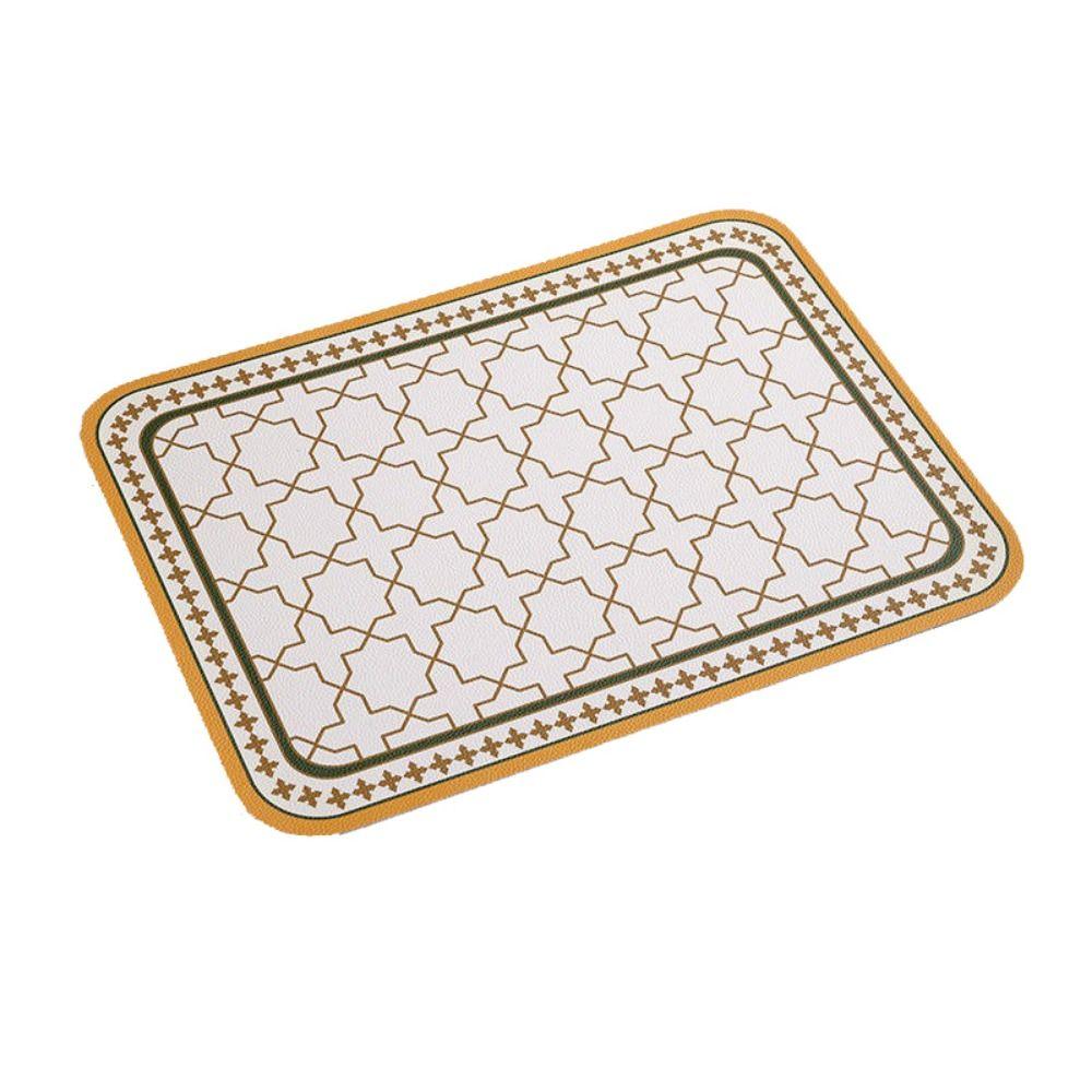 Buy Resistance Non-Slip Leather Household Oilproof Bowl Pad Table Mat ...