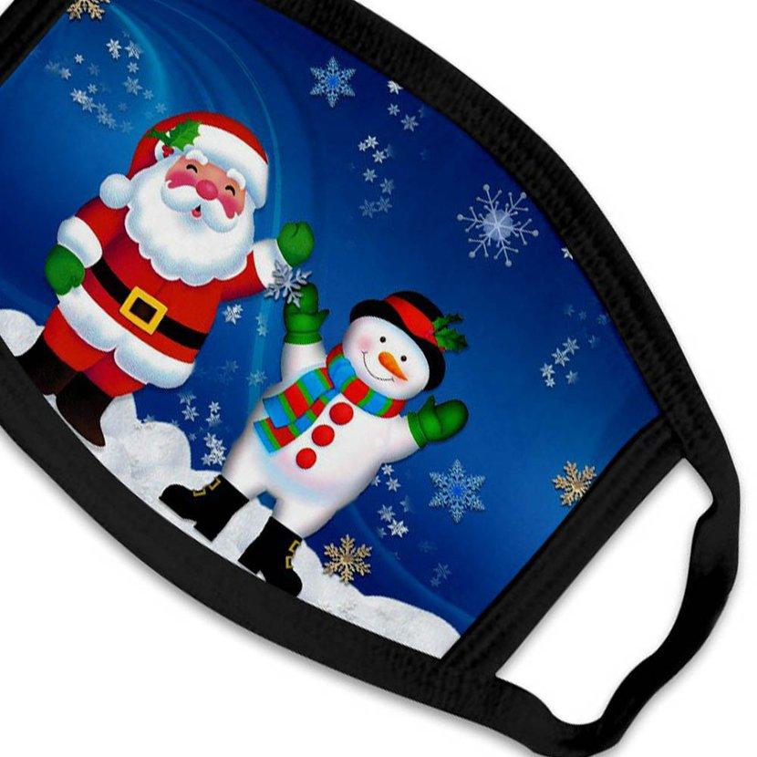 Buy ICOCO Tomorrow Christmas Print Reusable Washable Print Masks Non ...