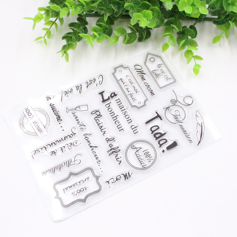 Buy Tada Transparent Clear Silicone Stamp for DIY Scrapbooking Photo ...