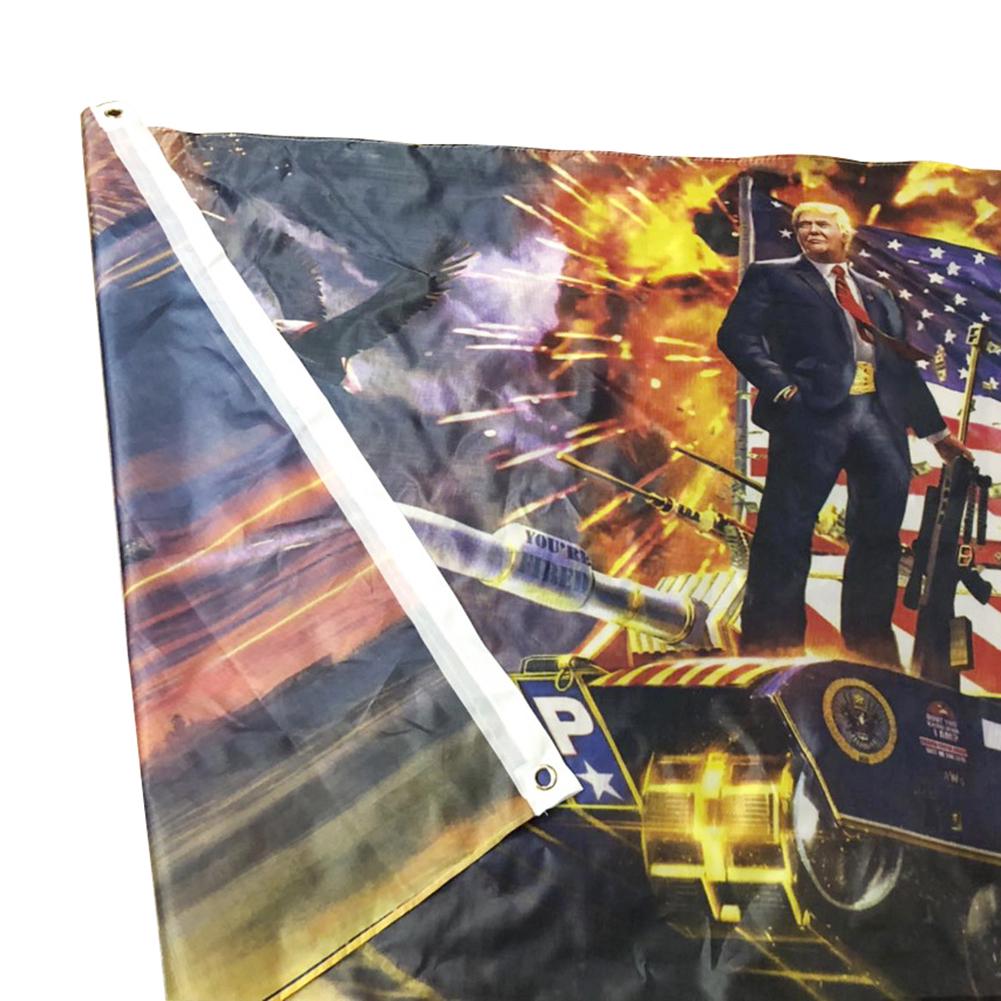 Buy Donald Trump Tank 90x150cm President Elect Ployester Digital Print ...