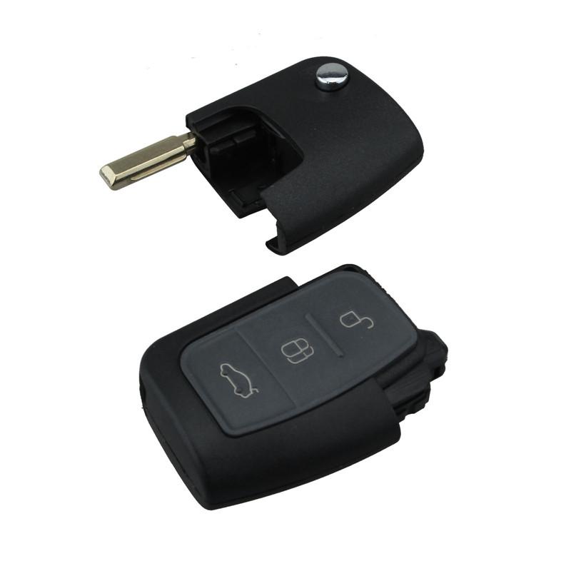 Buy 434Mhz 3 Buttons Flip Key Fob Transponder 4D60 Chip For Ford Focus ...