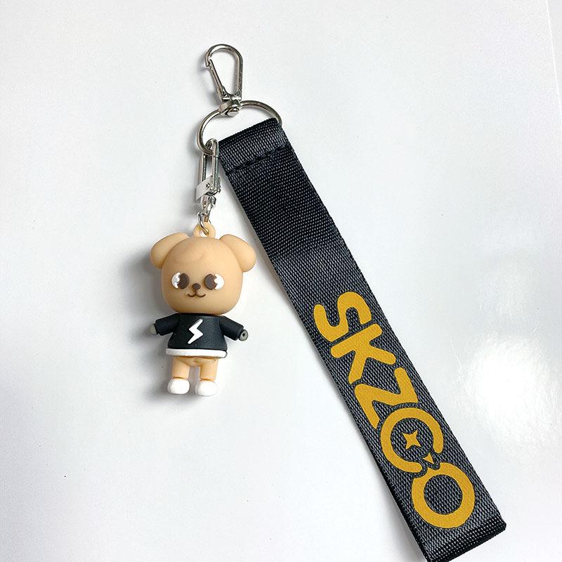 Buy Stray Kids Cute Doll Key Chain SKZOO Nylon Lanyard Bag Pendant ...