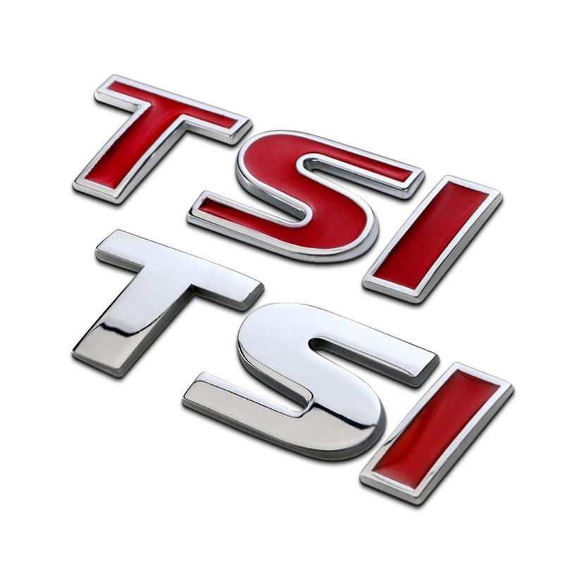 Buy 1Pcs 3D Metal TSI Car Side Fender Rear Trunk Emblem Badge Sticker ...