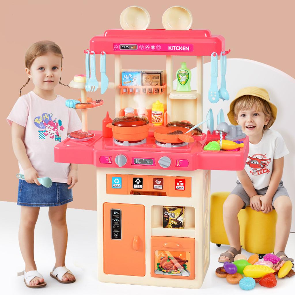 42Pcs/Set Kid Kitchen Toys Simulation Kitchen Toy Spray Water ...