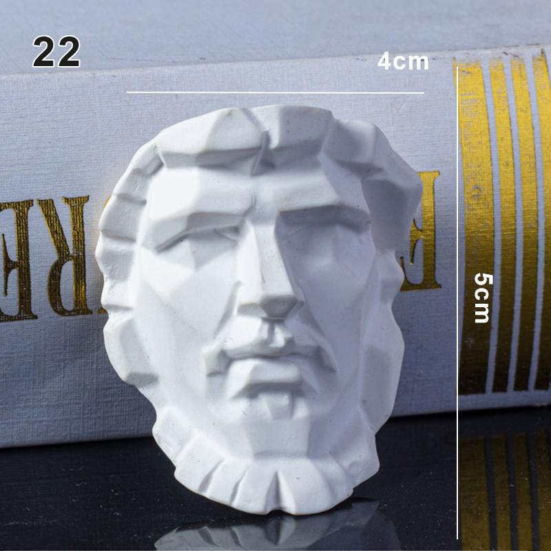 1PC Home Decor Resin Portraits Bust Mini Plaster Sculpture Greek ...