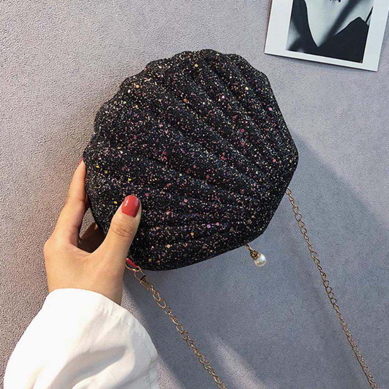 Buy Sparkling Sequined Shell Shaped Bag Women Mini Shoulder Messenger ...