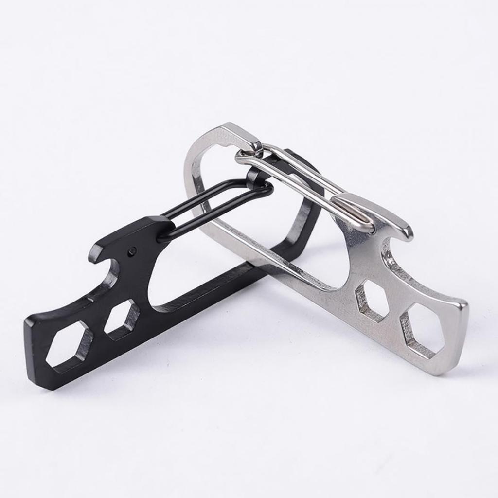 Buy Stainless Steel Key Ring Carabiner Hook Bottle Opener Hexagon ...