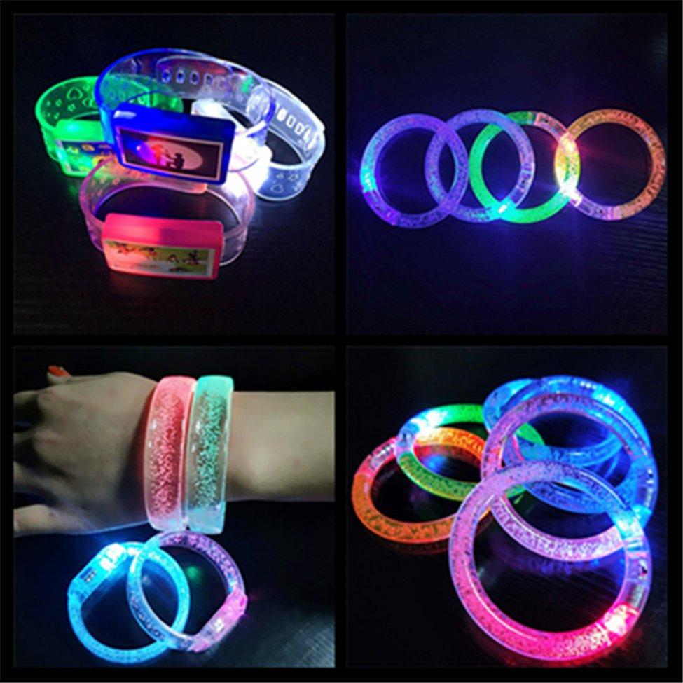 Buy [This Week S Deals ]LED Flash Bracelet Colorful Light Up Bubble ...