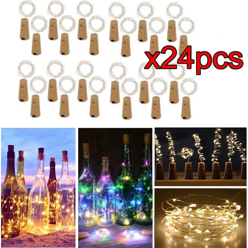 Bulk Lot 6/12/24pcs 2M 20Leds Warm White Multicolor Fairy String Light ...
