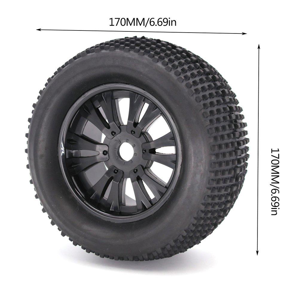 Buy 1/8 Remote Control Car Truck Climbing Car Tires Off-Road Wheel Hub ...