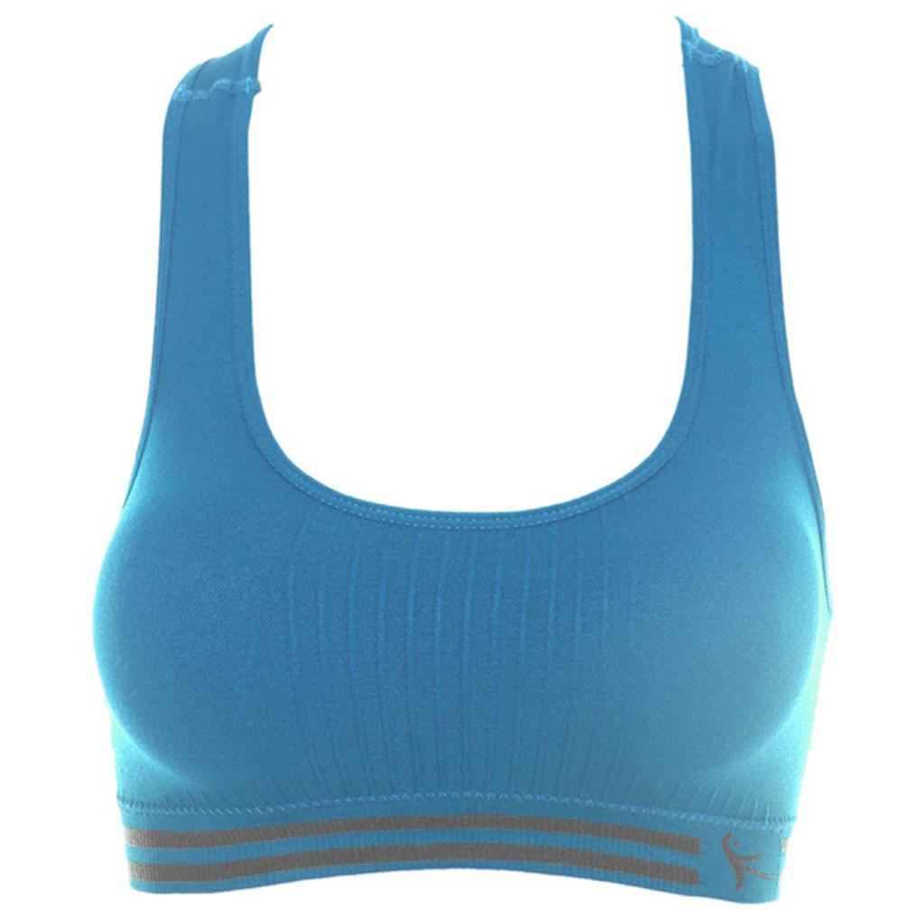 Buy Women Sport Workout Gym Yoga Seamless Stretch Padded Fitness Tank ...