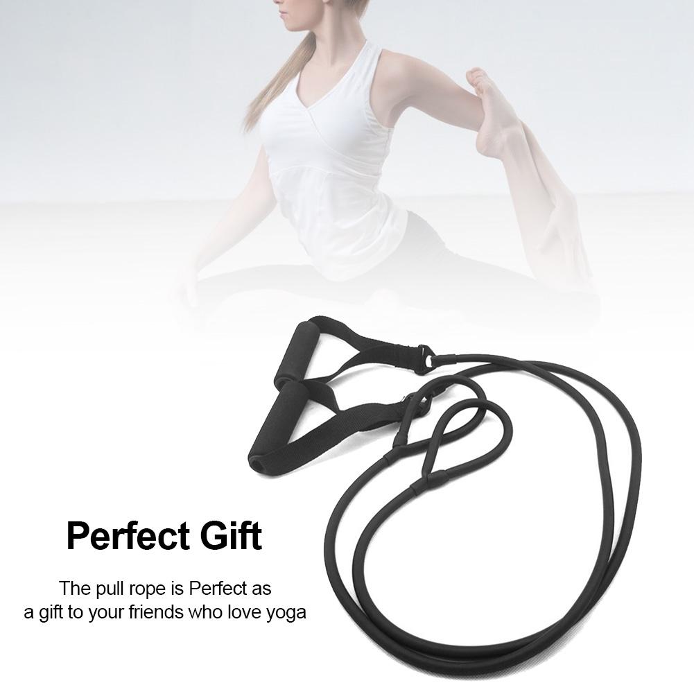 Buy Yoga Elastic Fitness Exercise Latex Pull Rope Treadle Type Exercise ...
