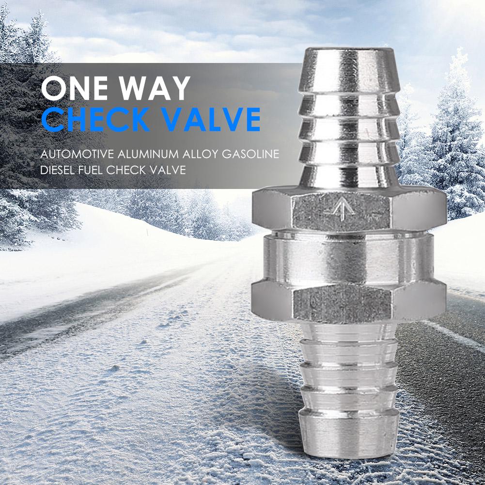 Buy Aluminium Alloy Fuel Non Return Check Valve One Way Petrol Air ...