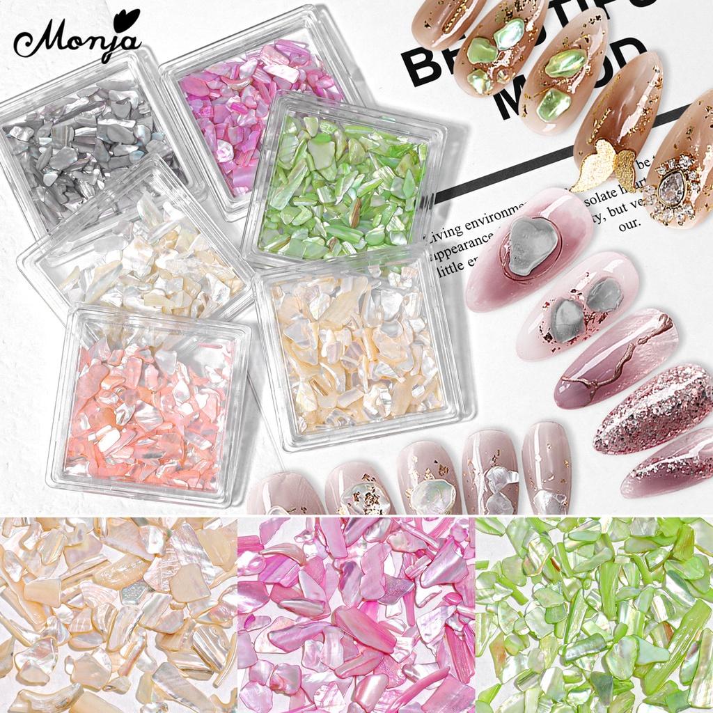 💰Köp billigt online Monja Nail Art Decorations Glitter Seashell Slices ...