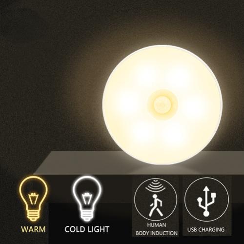 Buy Motion sensor LED night light USB rechargeable night light bedroom ...