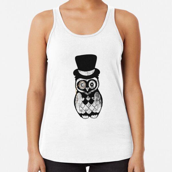 Buy Owl Owl Owl Owl Bird Gentleman Monocle Retro Vint Printed Tank Top ...