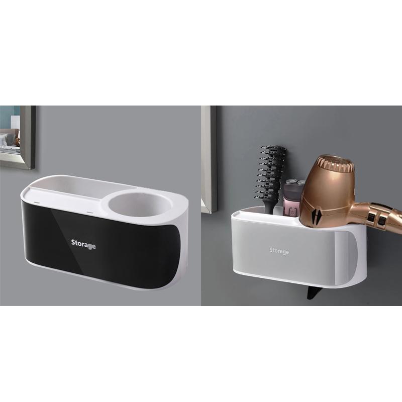 Wall-Mounted Storage Racks Stickers Creative Suction Cup Hair Dryer ...