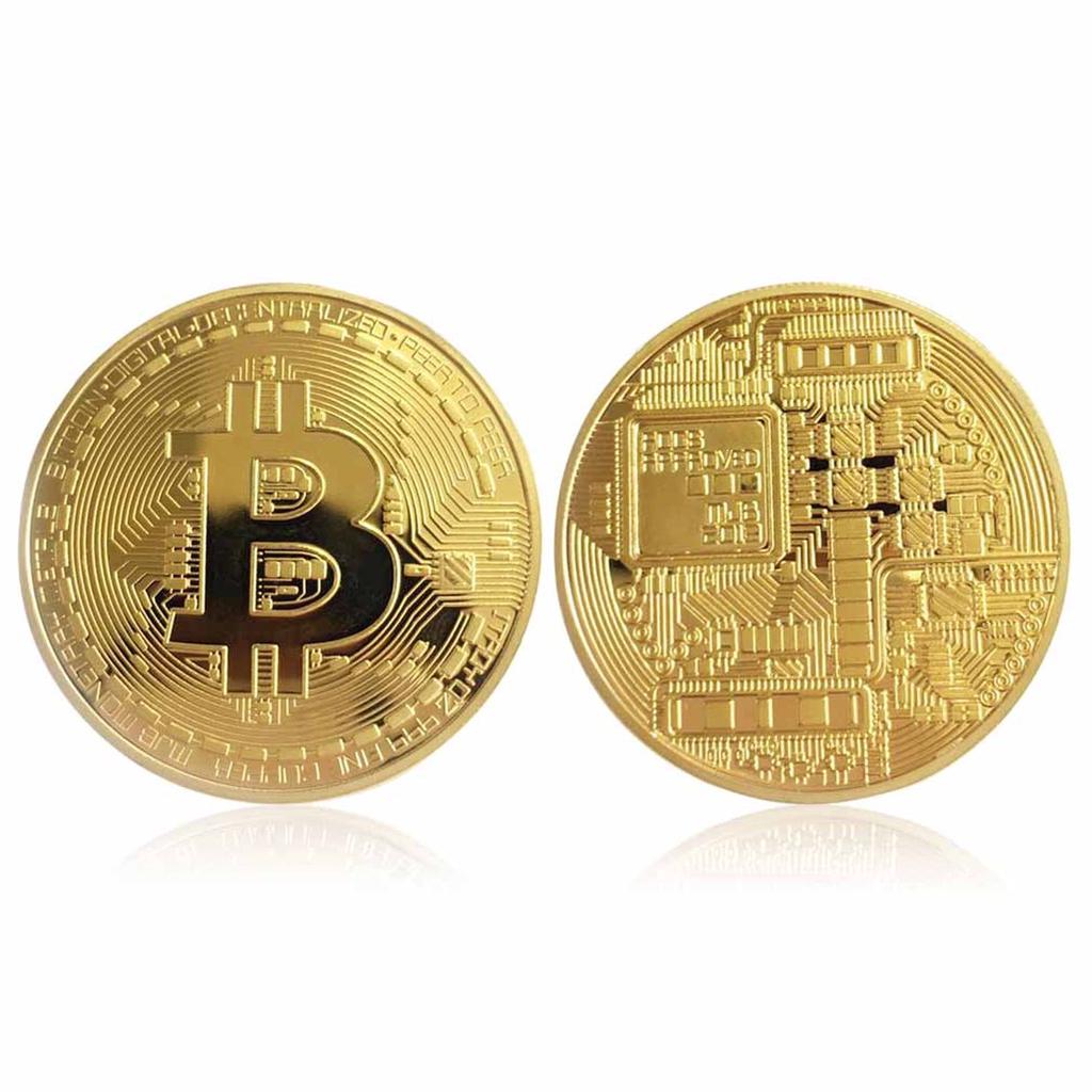 Golden/Silver Bitcoin Coin Bronze Physical Bitcoins Coin Collectible ...