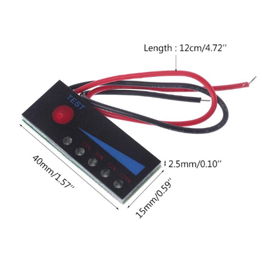 Buy 1S 4.2V 18650 Li-ion Lipo Lithium Battery Level Indicator Tester ...