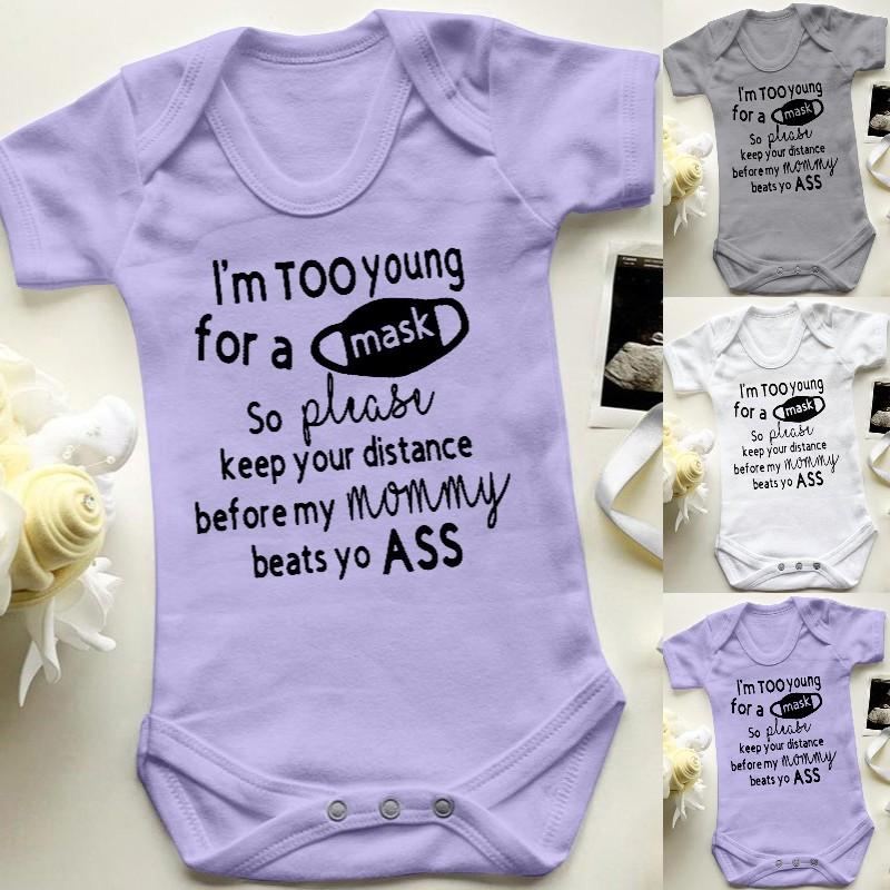 Cheap Social Distancing Baby Announcement Onesie Lockdown Baby Bodysuit Quarantine Baby Cotton ...