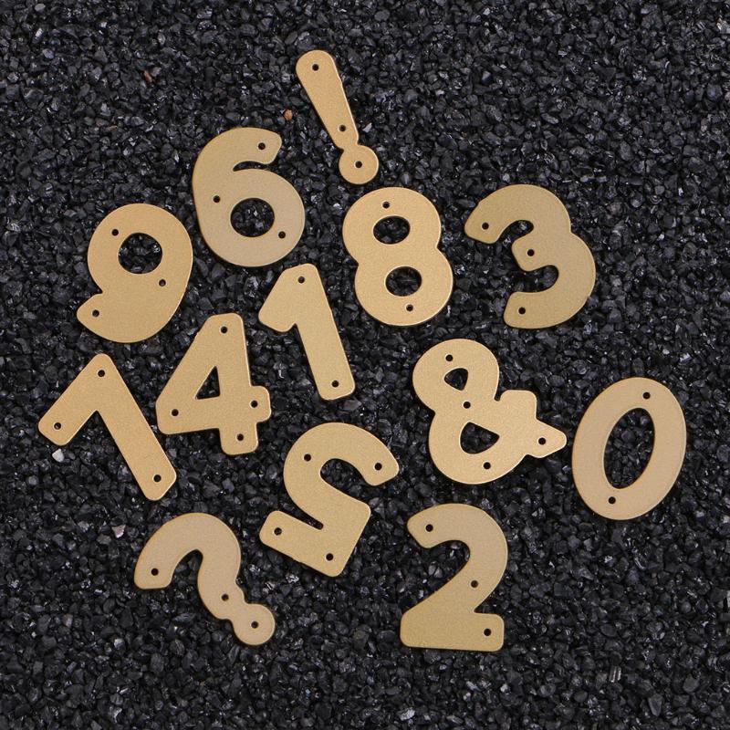 Buy Numbers Cutting Dies Stencils DIY Scrapbook Album Embossing Card ...