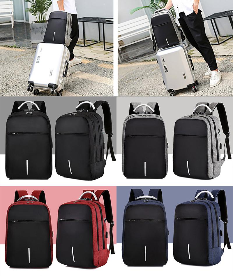 Buy Multifunctional rechargeable business computer backpack anti theft ...