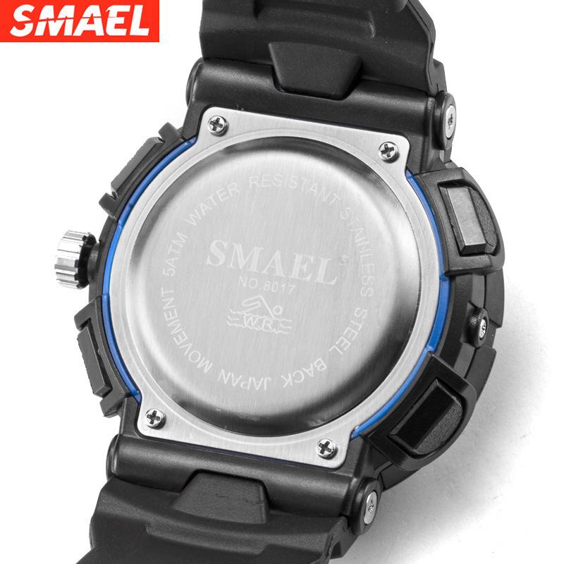 Buy New 2022 SMAEL Brand Solar Energy Watch Digital Quartz Men Sports ...