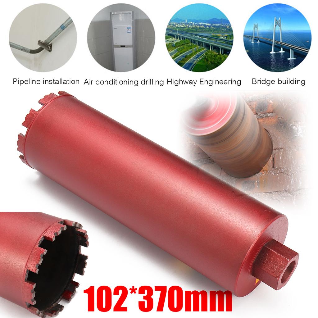 Buy 102mm Diameter 370mm Length Dry Wet Diamond Core Drill Bit Set for ...