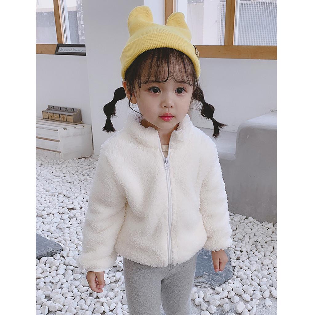 Buy Toddler Kids Baby Girls Boys Cute Zipper Solid Thick Hooded Coat Warm Outwear at affordable ...