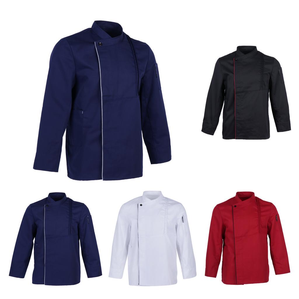 Satın alın Chef Coat Jacket Long Sleeve Catering Kitchen Uniform ...