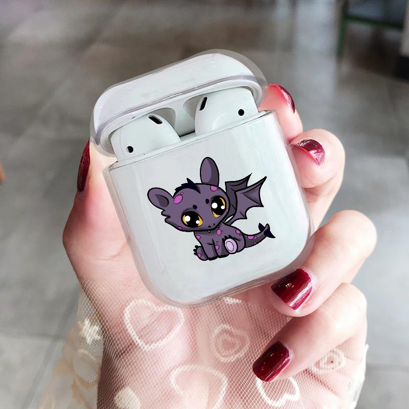 Buy Toothless Dragon Transparent Airpods box Smart Earphone sleeve for ...