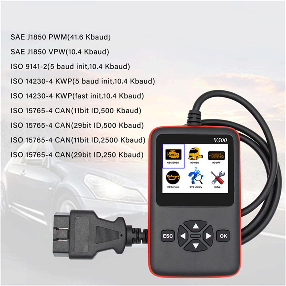 Buy OBD CR-HD Device Car/Heavy Duty Truck Diagnostic Tool Code Reader ...