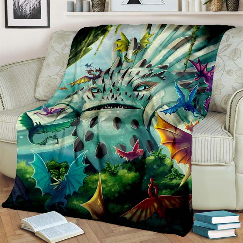 💰Köp billigt online Toothless Blankets Night Fury Black Dragon Blankets ...