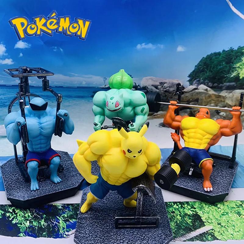 Buy Pokemon Go Muscle Pikachu Squirtle Charmander Bulbasaur Anime ...