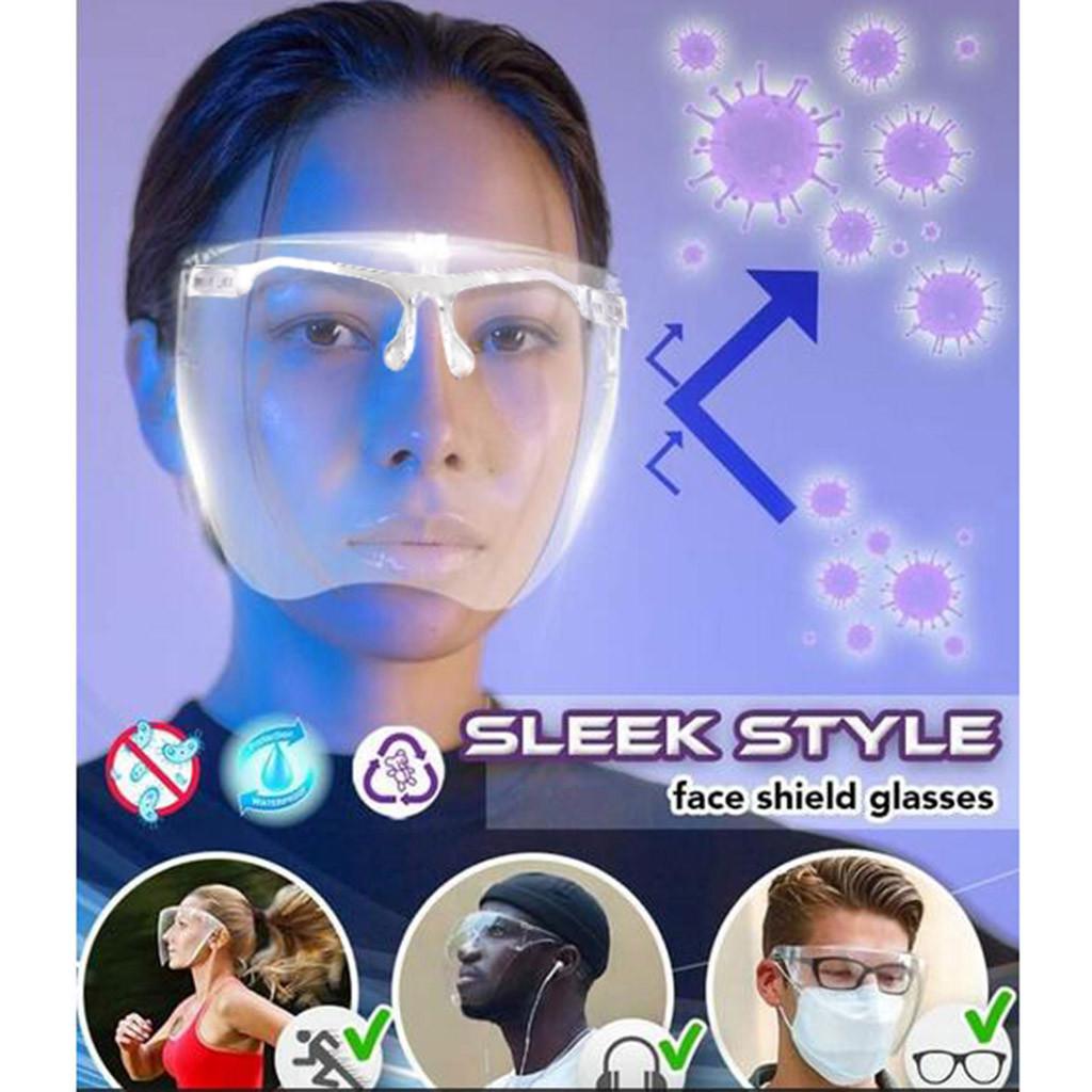 Buy 2PC Glasses Designed for Protection Full Cover Face Cover Reusable ...