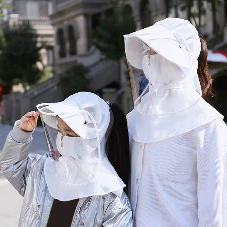 Buy Sunscreen Protective Face Shield Hat Anti-dust Sunscree Anti-UV ...