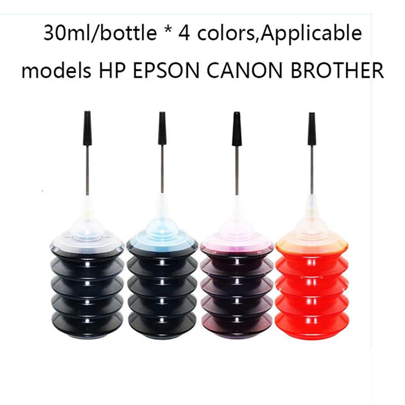 Cheap 4Bottle 30Ml Refill Dye Ink Kit For Epson Canon Hp Brother ...