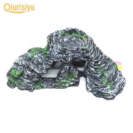 Cheap Aquarium Resin Reptile Hiding Cave Turtle Tortoise Terrace Rock ...