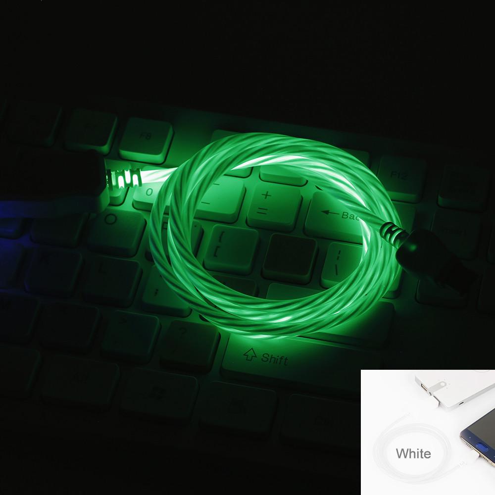 Buy Android Luminous Data Line Flow Illumination Data Cable Supports 2 ...