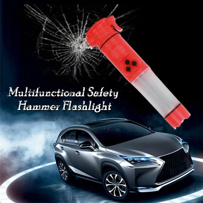 Buy Multifunctional Acousto-optic Alarm Flashlight Safety Hammer ...