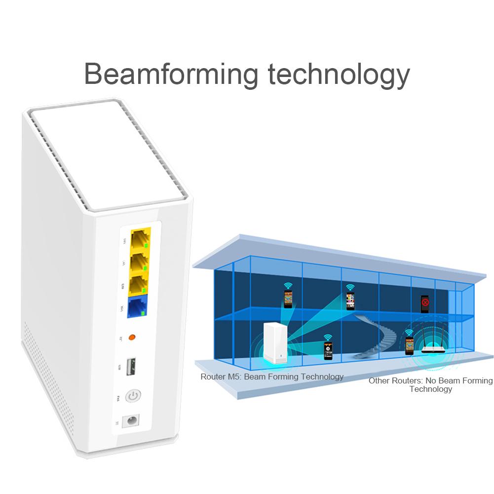 Buy Wireless Wifi Router 1200Mbps Whole Home Wi-Fi Intelligent Mesh ...