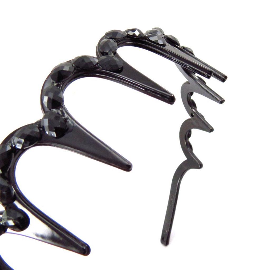 Buy Les Trésors De Lily [J5747] - Black 'Crystal' Hairband at ...