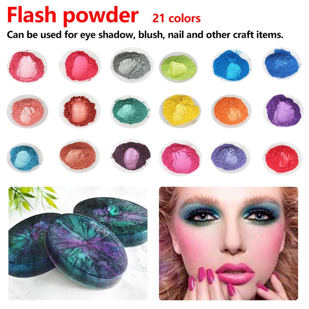 Buy Resin Dye Powder Mica Pearl Pigments Colorants Crystal Mud Resin ...