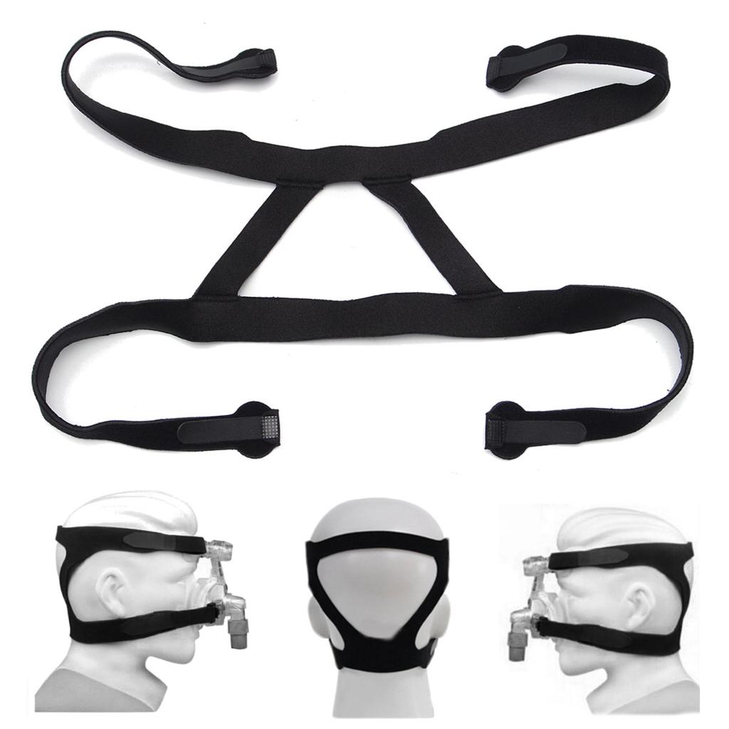 56x15CM Ventilator Mask Strap Black Comfort Headband For Respironics ...