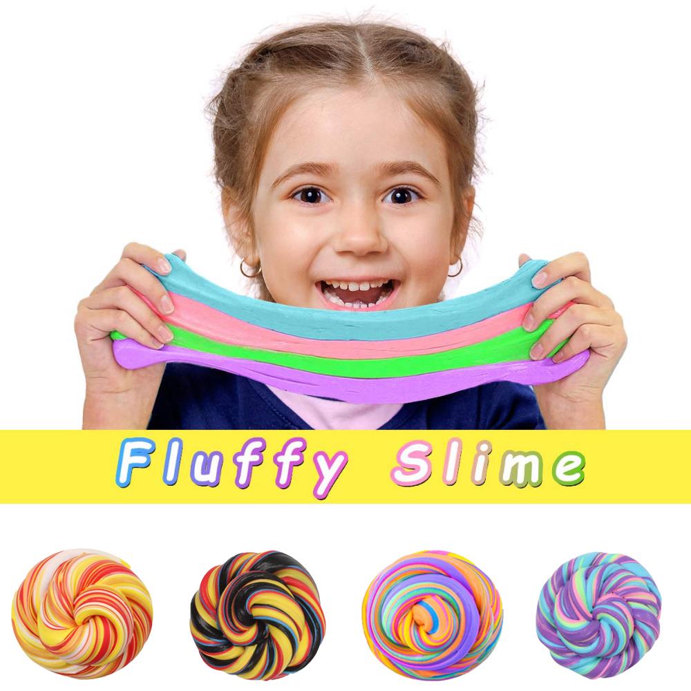 60ML Kabarık Balçık Oyuncaklar Macun Yumuşak Kil Hafif Playdough ...
