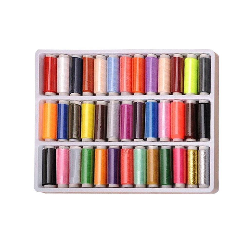 Buy 39pcs 200 Yard Mixed Colors Polyester Spool Sewing Thread For Hand ...