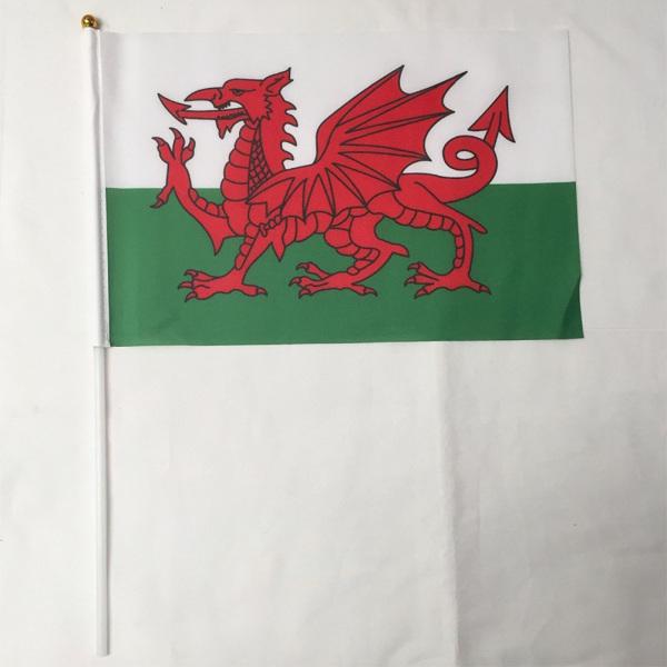 10pcs Wales Hand Waving Flags Welsh National Country Flag Mini ...