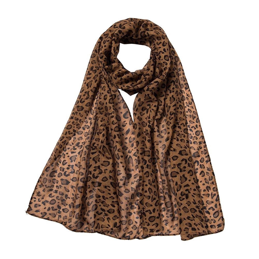 Buy BGZ Fashion Women Leopard Print Long Soft Wrap Scarf Shawl Scarves ...