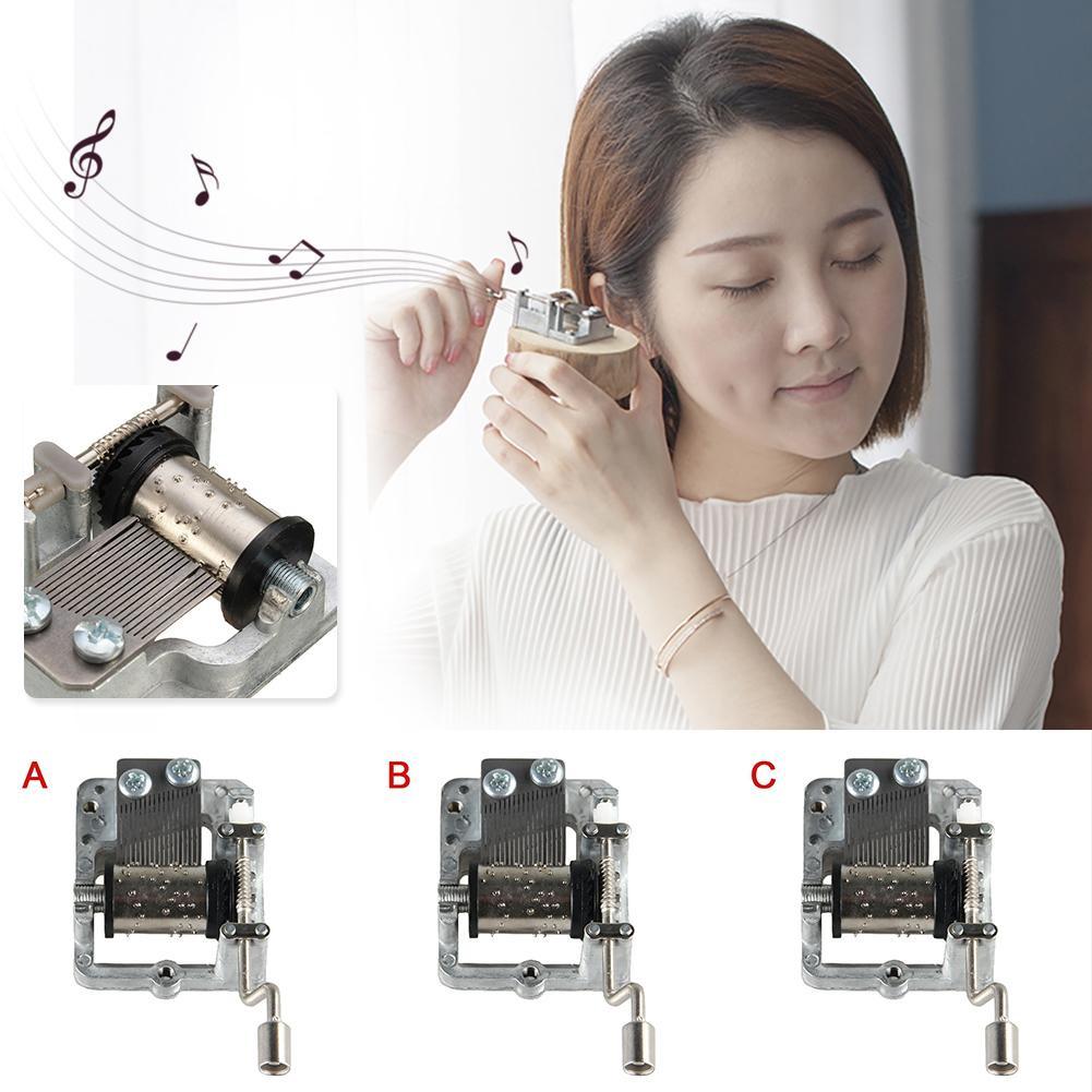 Buy Mini Hand Cranking Music Movement DIY Music Box Decorative ...