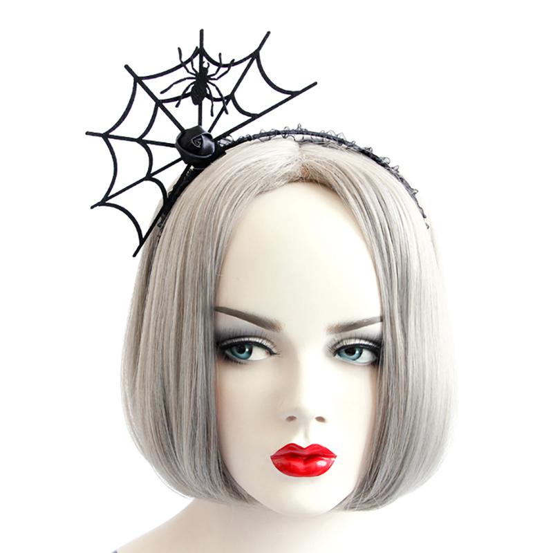 Buy Halloween Spider Hair Band Spider Web Hair Hoop Headband Pack For ...